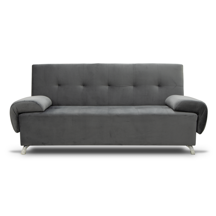 Home Total - Sofá Cama Mestre Curry de 3 Plazas – Color Gris Oxford